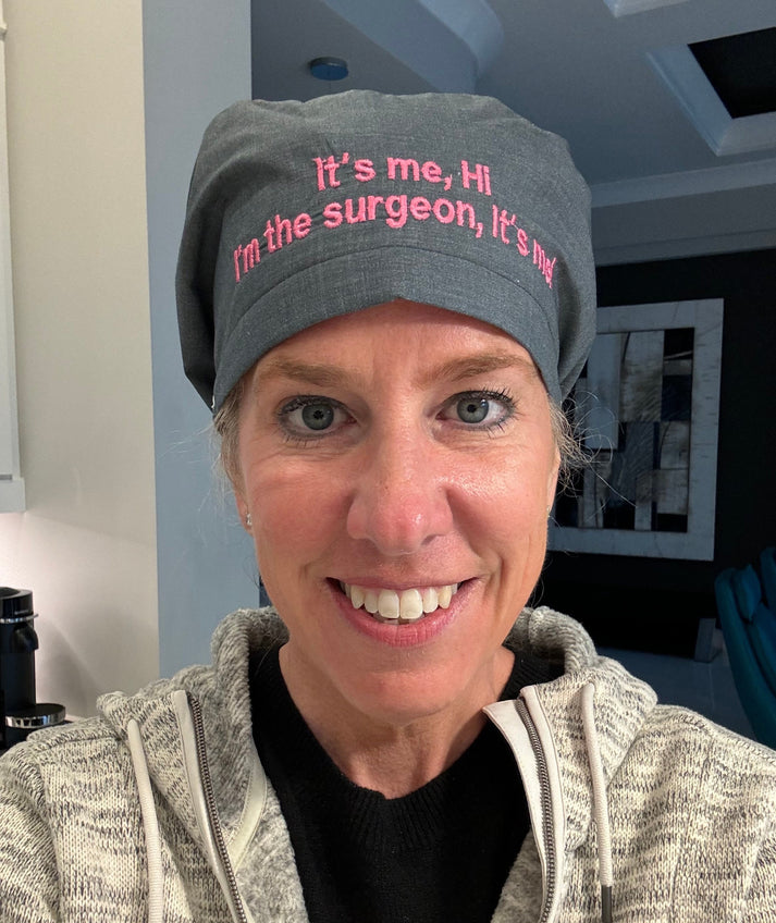Custom Scrub Caps For Nurses Solid Colors With Name Personalization Sa